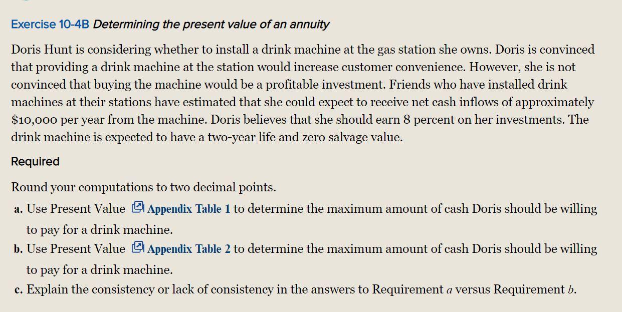 Solved Appendix TABLE 1 Present Value of $1 4% 5% 6% 7% 8% | Chegg.com