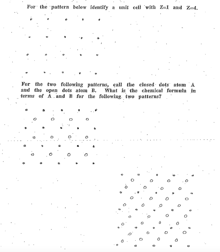 Solved On the following pages are some repeating | Chegg.com