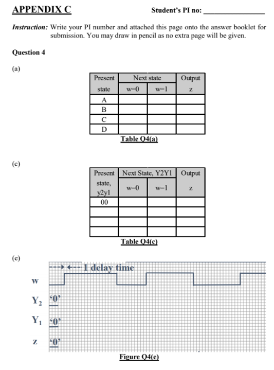 Solved Figure Q4 shows the state diagram for an asynchronous | Chegg.com