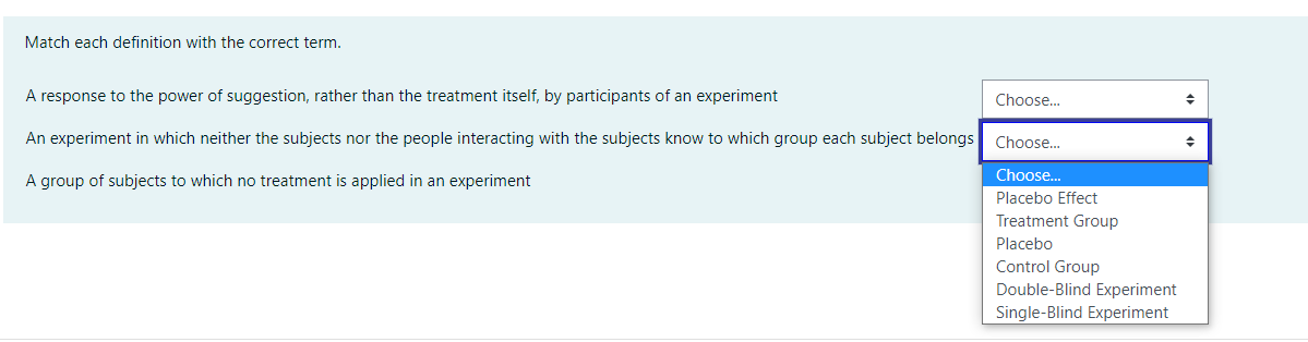 Solved Match each definition with the correct term. The | Chegg.com