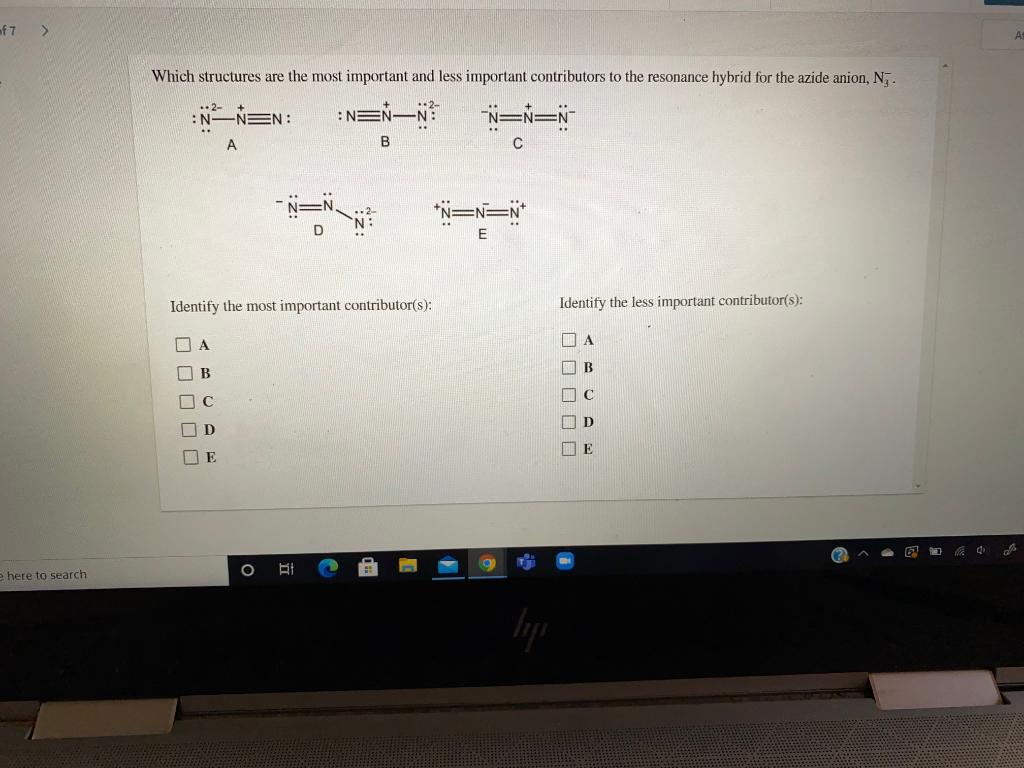 Solved of 7 > Which structures are the most important and | Chegg.com