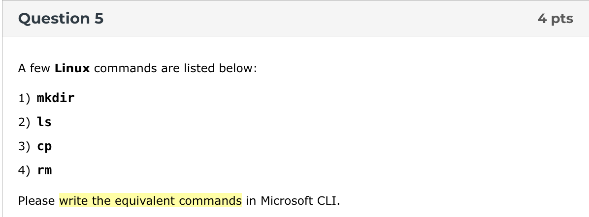 Solved When we use the dir command to display the entries in | Chegg.com