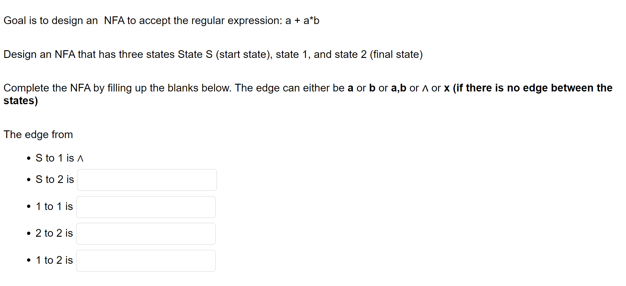 Solved Goal is to design an NFA to accept the regular | Chegg.com