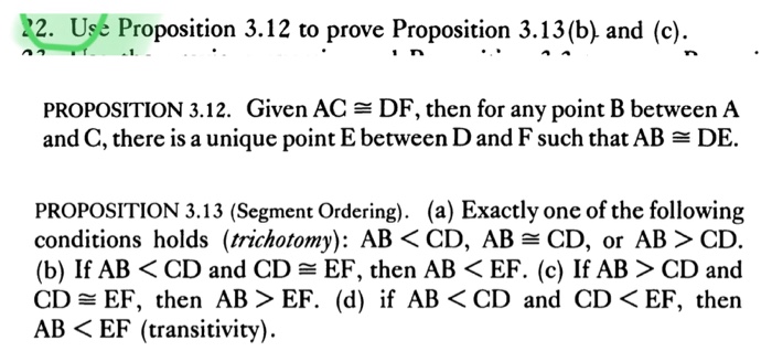 Solved 22. Usé Proposition 3.12 to prove Proposition 3.13(b) | Chegg.com