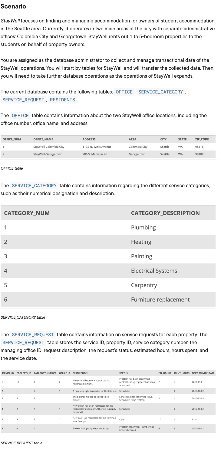 Solved Scenario StayWell focuses on finding and managing | Chegg.com