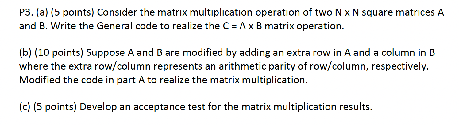 Solved P3. (a) (5 ﻿points) ﻿Consider the matrix | Chegg.com