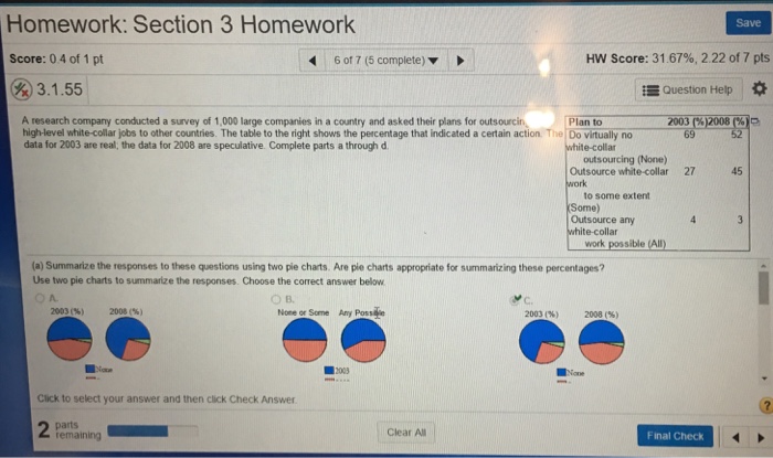 Solved Save Homework Section 3 Homework Hw Score 31 67