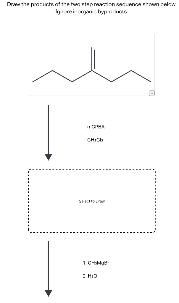 [solved] Draw The Products Of The Two Step Reaction Seque