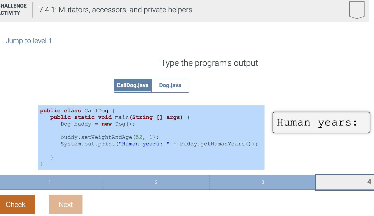 Solved HALLENGE CTIVITY 7.4.1: Mutators, accessors, and | Chegg.com