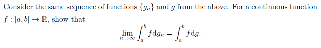 Solved Consider a sequence of functions {9n} : [a, b] → R | Chegg.com