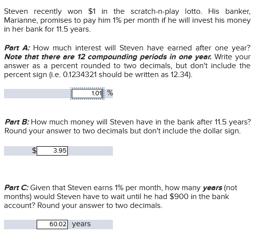 Solved Part B is correct. But I need Part A and C and how to | Chegg.com