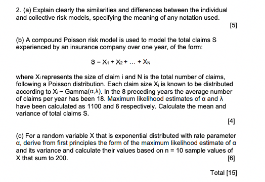 2. (a) Explain clearly the similarities and | Chegg.com