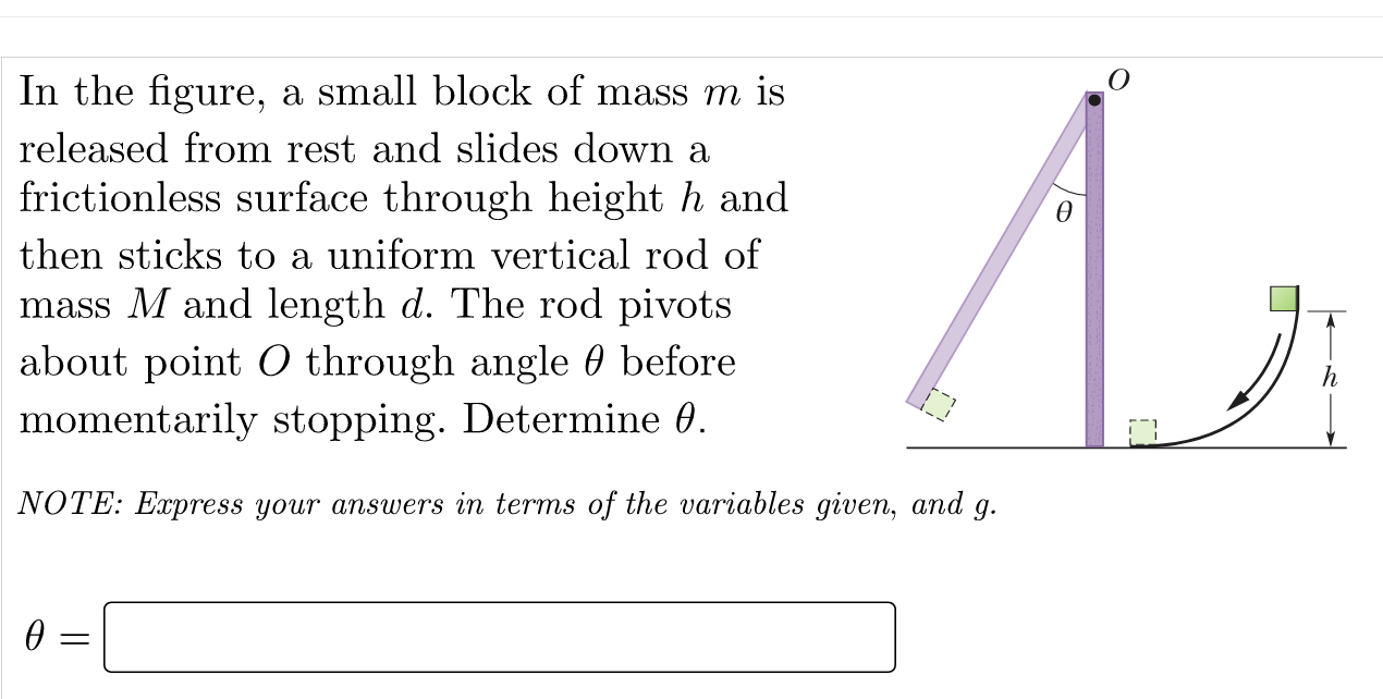 In The Figure A Small Block Of Mass