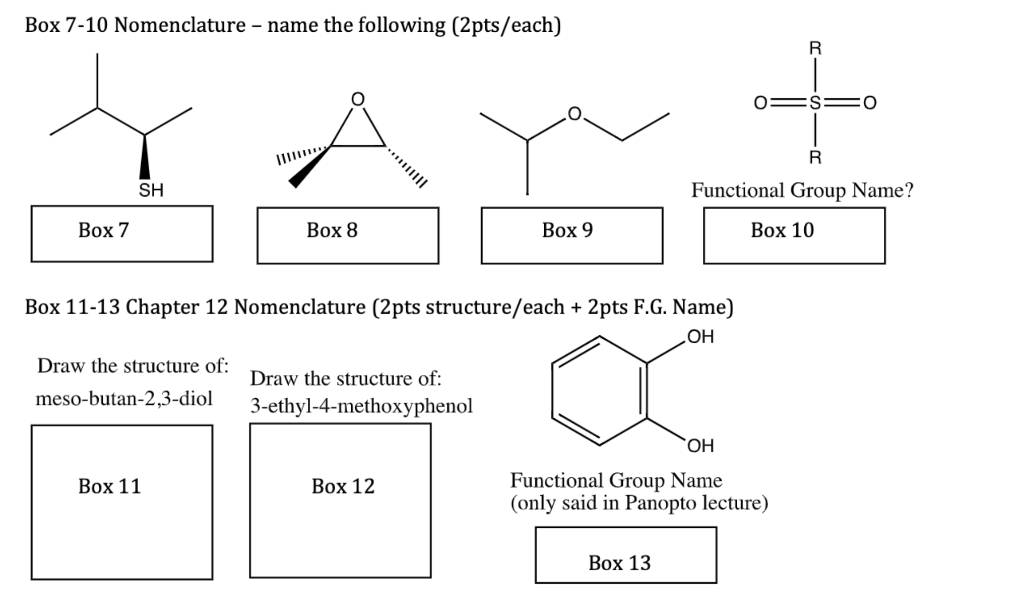 Solved Box 7-10 Nomenclature–name the | Chegg.com