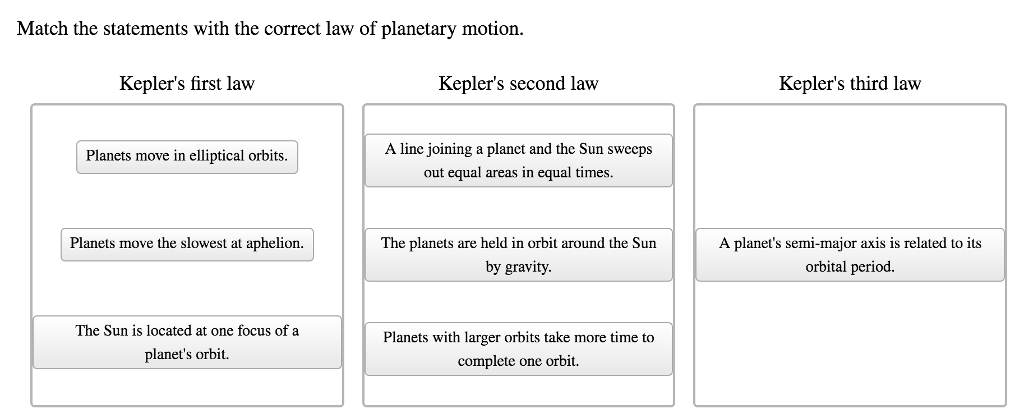 Solved Match the statements with the correct law of | Chegg.com