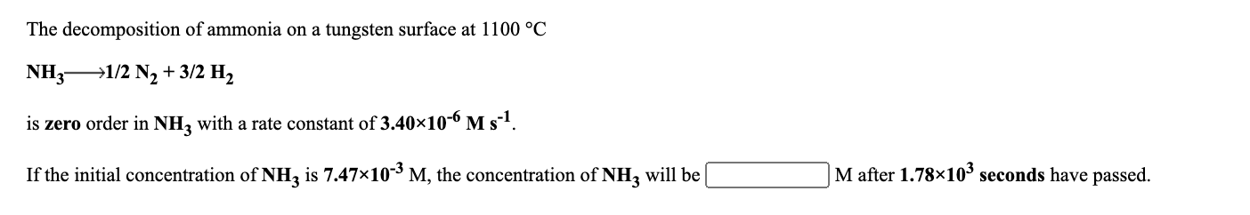 Solved The decomposition of nitrosyl bromide at 10 °C NOBr- | Chegg.com