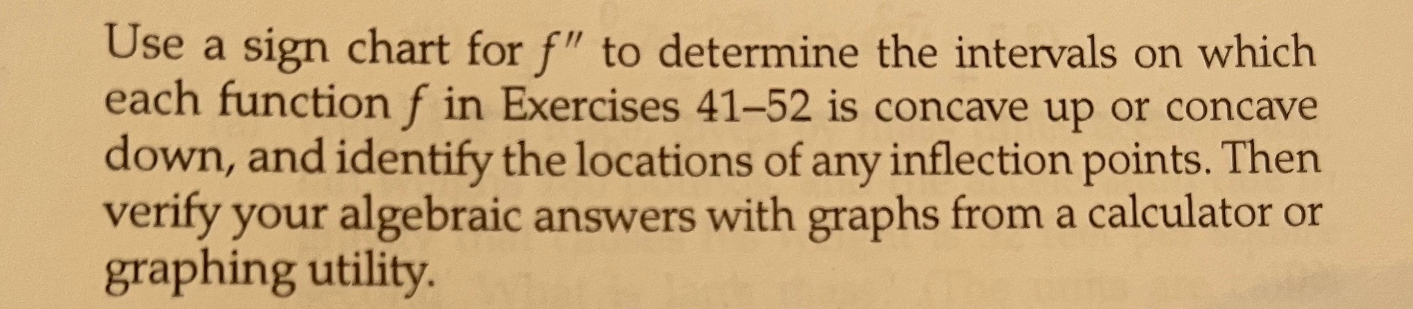 Solved Use a sign chart for f" to determine the intervals on | Chegg.com