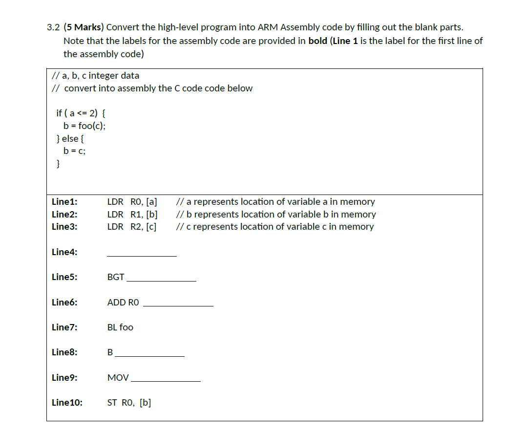 Solved Part 3) (10 Marks) Assembly Code. These problems | Chegg.com