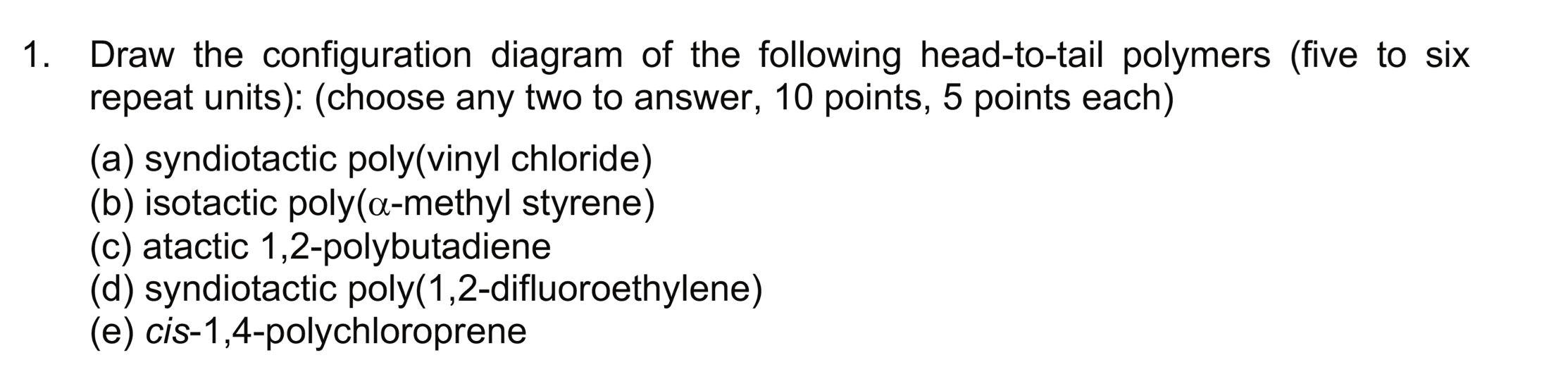 Solved Draw the configuration diagram of the following | Chegg.com