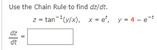 Solved Use the Chain Rule to find dz/dt. | Chegg.com