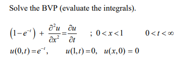 Solved Solve the BVP (evaluate the integrals). 0 | Chegg.com