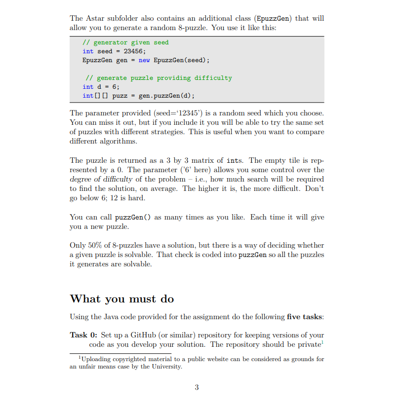 The 8-puzzle sliding game Figure 1 shows an example | Chegg.com
