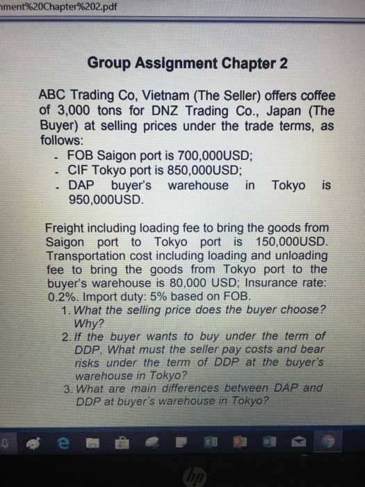 Solved ment%20Chapter%202.pdf Group Assignment Chapter 2 ABC | Chegg.com