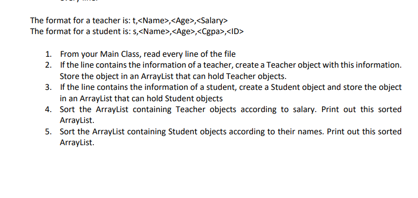 Solved Please use java only and provide the code | Chegg.com