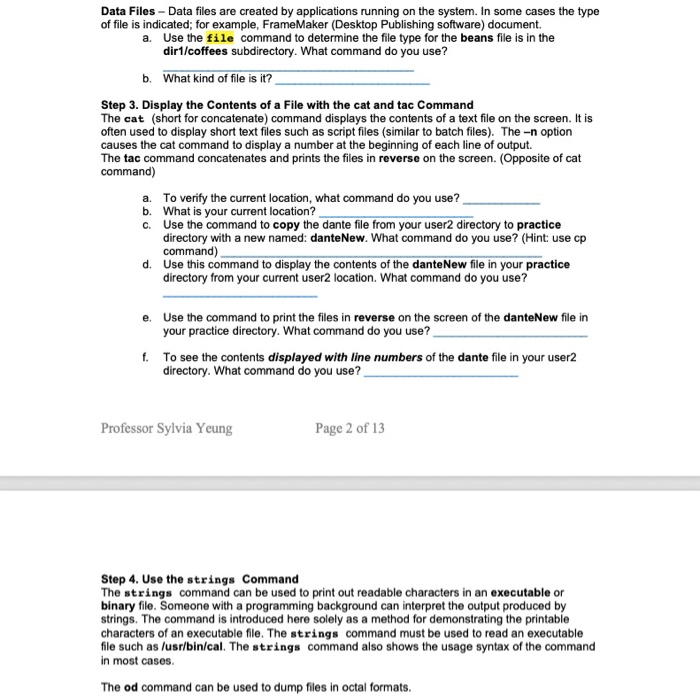 CSC156-Operating Systems Basics and Security Lab | Chegg.com