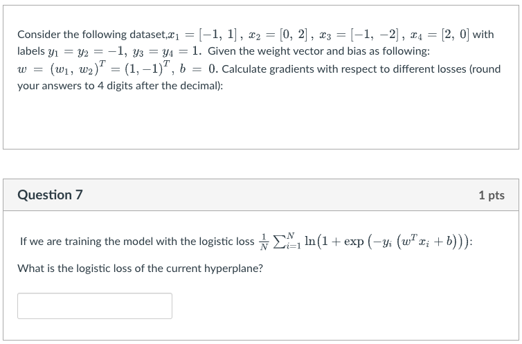 Consider the following dataset, | Chegg.com