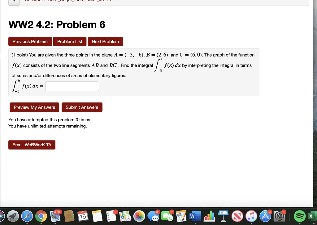 Solved WW2 4.2: Problem 6 Previous Problem Problem List Next | Chegg.com