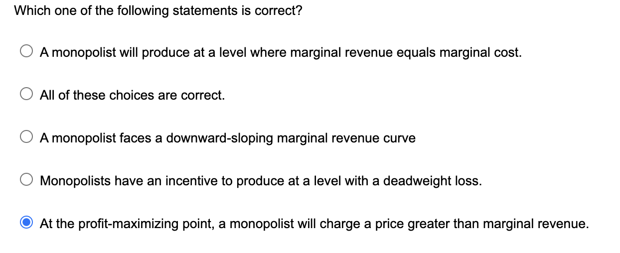 Solved Which one of the following statements is correct? A | Chegg.com