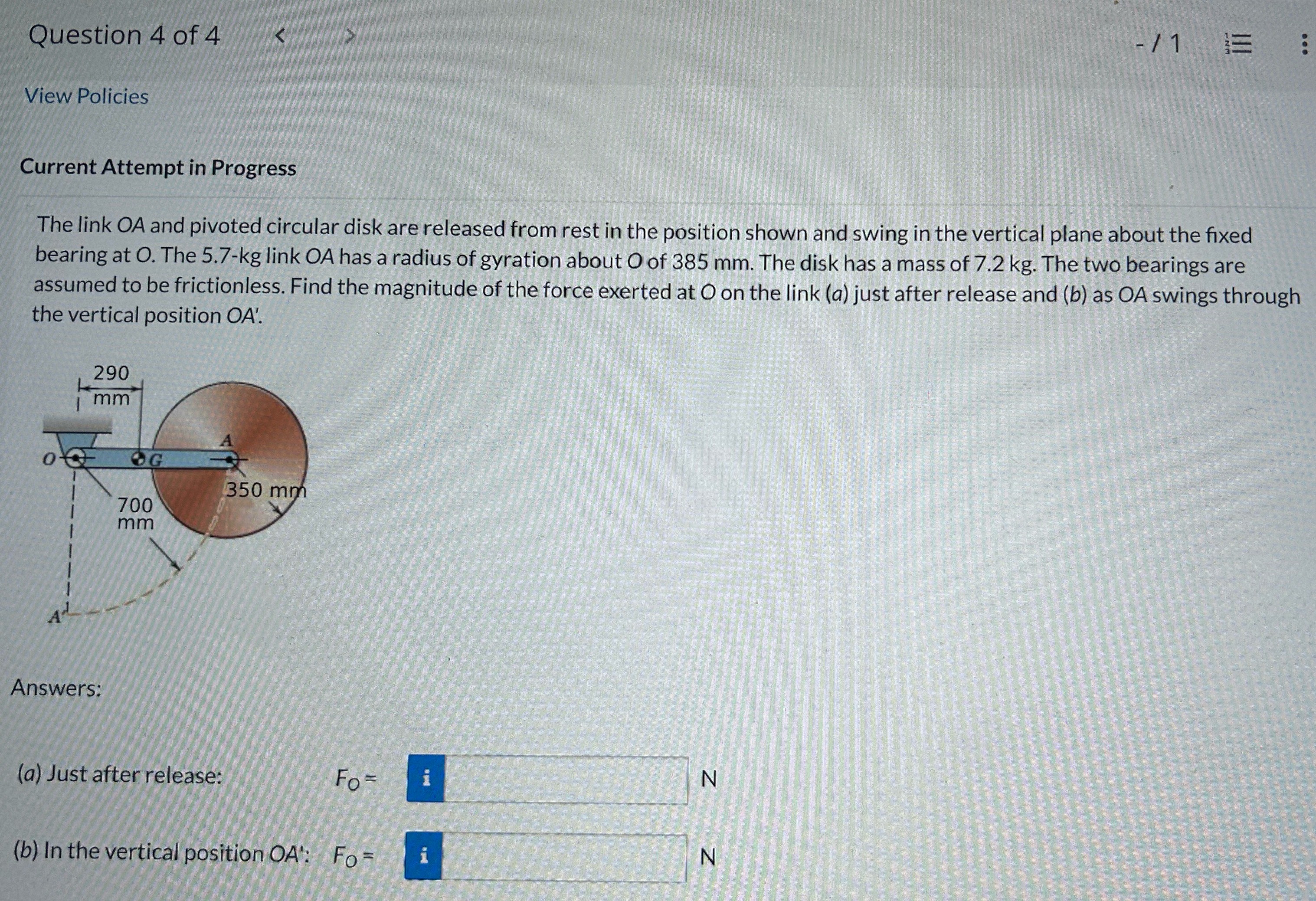 Solved Question 4 ﻿of 4 ﻿View Policies Current Attempt in | Chegg.com