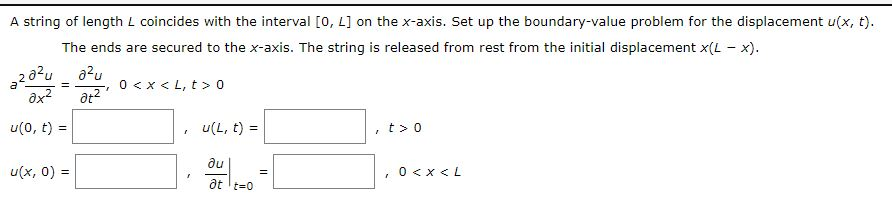 Solved A string of length L coincides with the interval [0, | Chegg.com