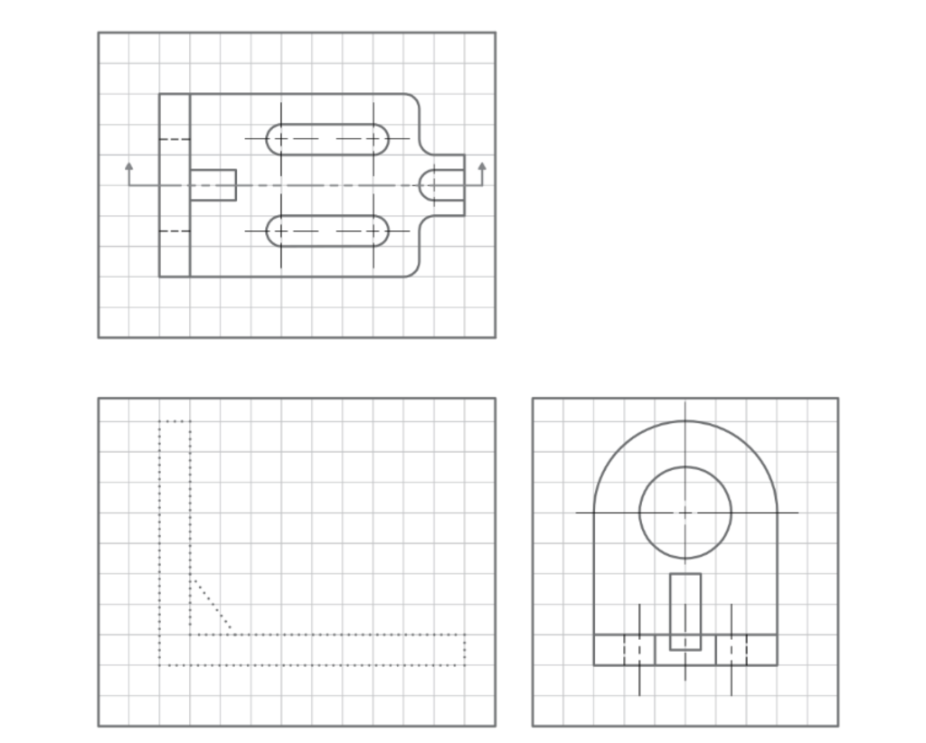 Solved how do I Sketch the appropriate sectional view on the | Chegg.com