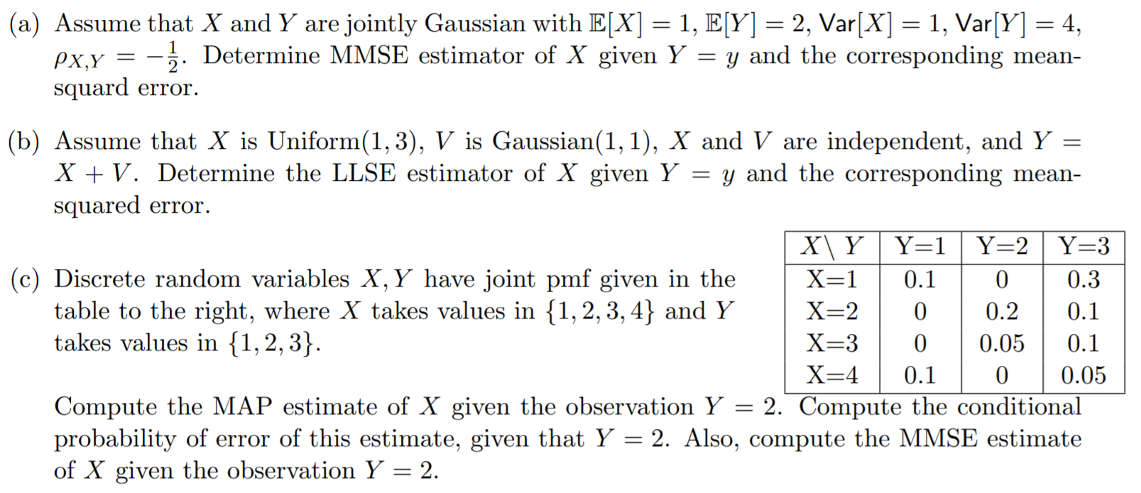 Solved = = 7 1 (a) Assume that X and Y are jointly Gaussian | Chegg.com