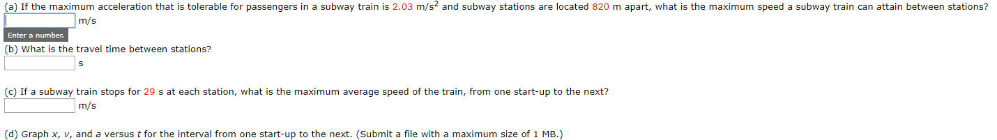 Solved (a) If the maximum acceleration that is tolerable for | Chegg.com