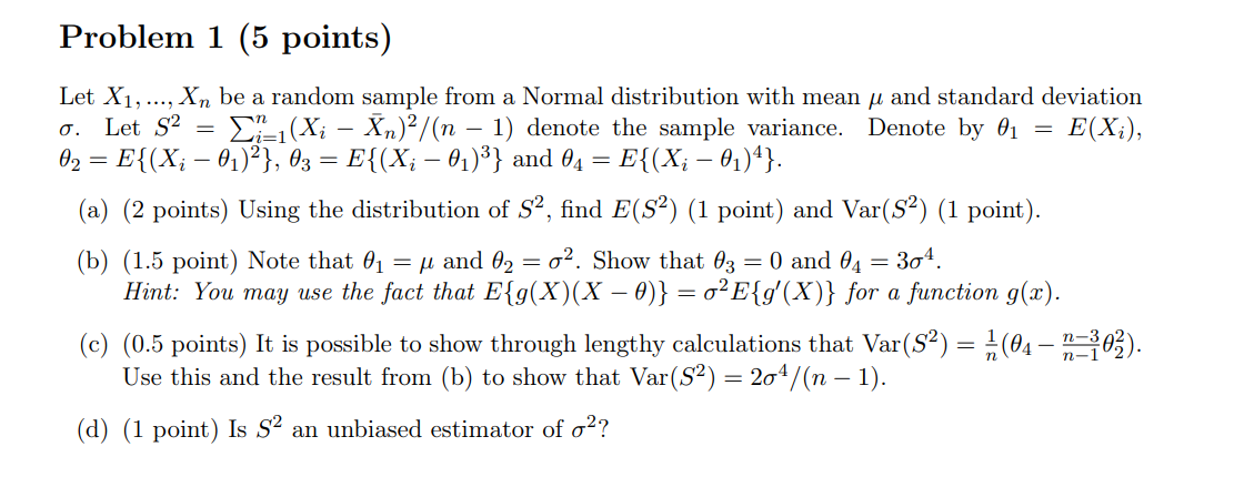 Solved Hint: You can use any result or Theorem from class, | Chegg.com