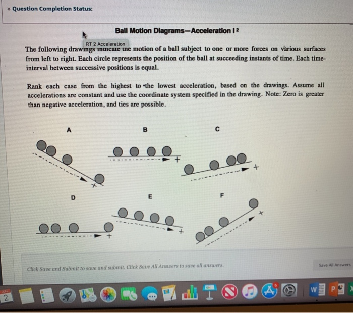 Solved Question Completion Status: Ball Motion | Chegg.com