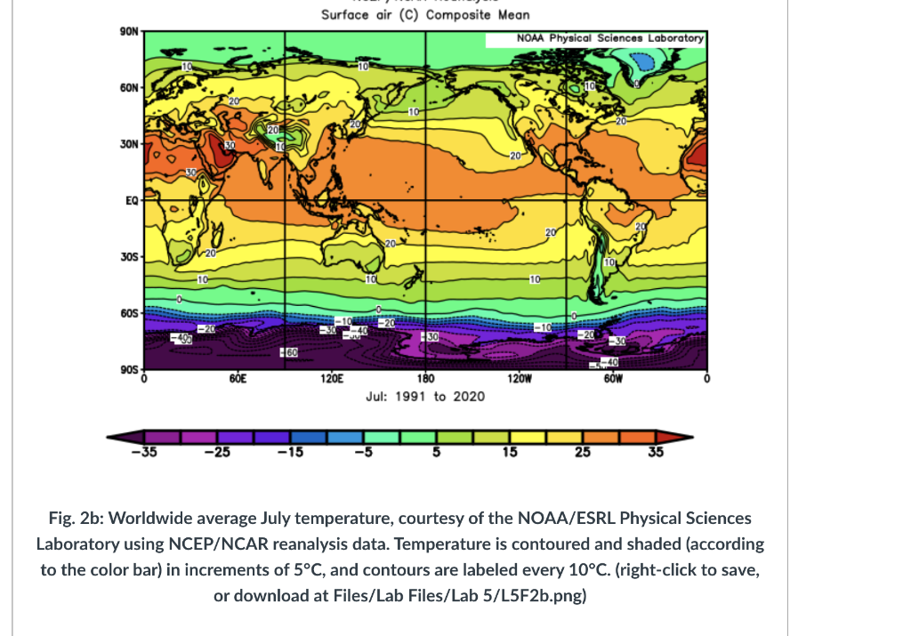 Solved NCEP/NCAR Reanalysis Fig. 2a: Worldwide average | Chegg.com