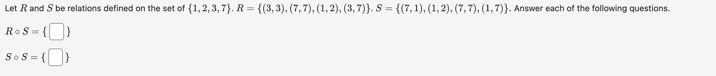 Solved Let R and S be relations defined on the set of | Chegg.com
