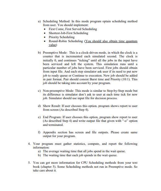 Solved CPU Scheduler Simulator (20141206) Objectives: Your | Chegg.com