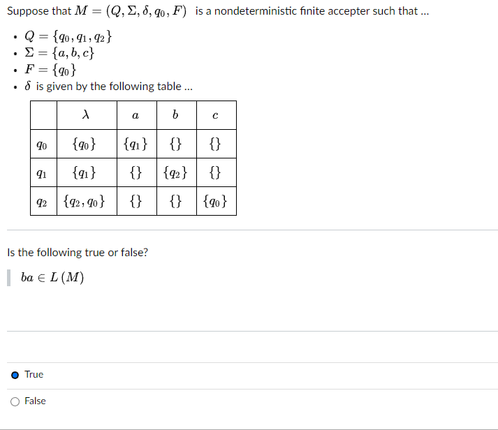 Solved Suppose that M=(Q,Σ,δ,q0,F) is a nondeterministic | Chegg.com