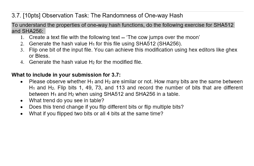 Solved 3.7. [10pts] Observation Task: The Randomness of | Chegg.com