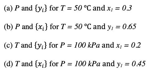 Solved For a binary system of acetone (1) and methanol (2), | Chegg.com