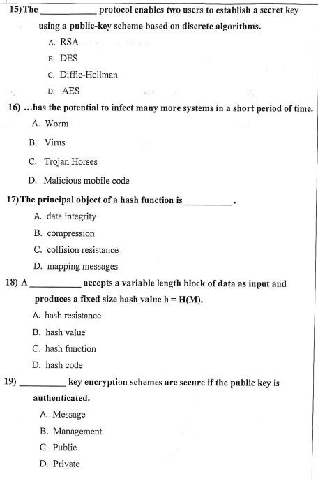 Solved Multiple choice 1) Ransomware mean A) track and spy | Chegg.com