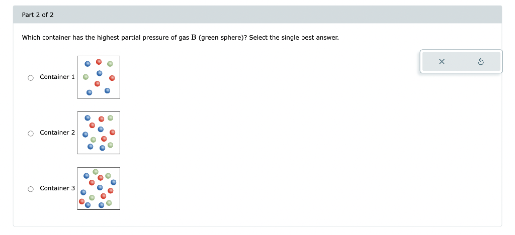 Solved Three gas containers with the same volume and | Chegg.com