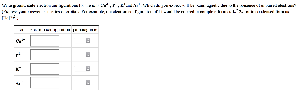 Solved Write ground-state electron configurations for the | Chegg.com