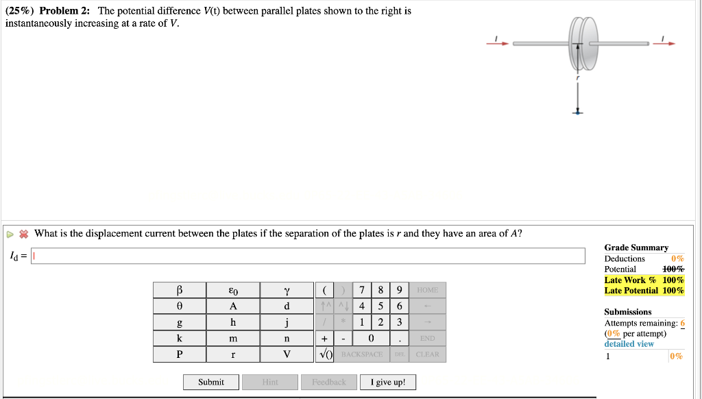 [Solved]: (25%) Problem 2: The potential difference V(t) b