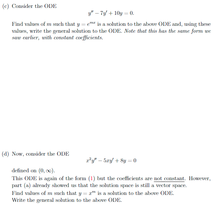 Solved Vector Space of Functions Different from the usual | Chegg.com